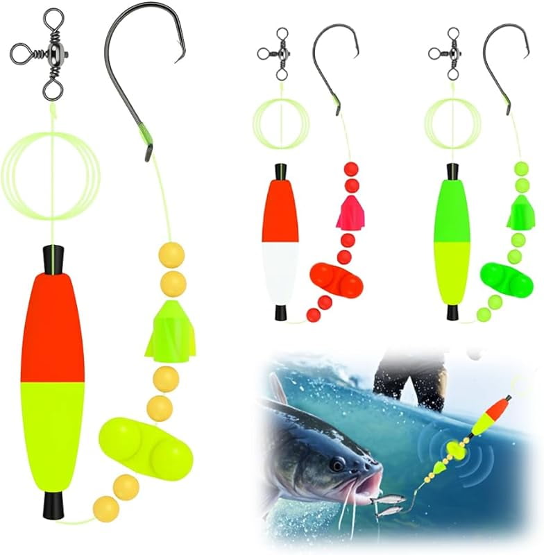 Catfish Fishing Set, 2025 New Catfish Float Rigs Catfishing Tackle with ...