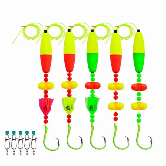 Catfish Float Rigs - Fishing Tackle with Rattler, 5pcs Rigs for Catfish ...