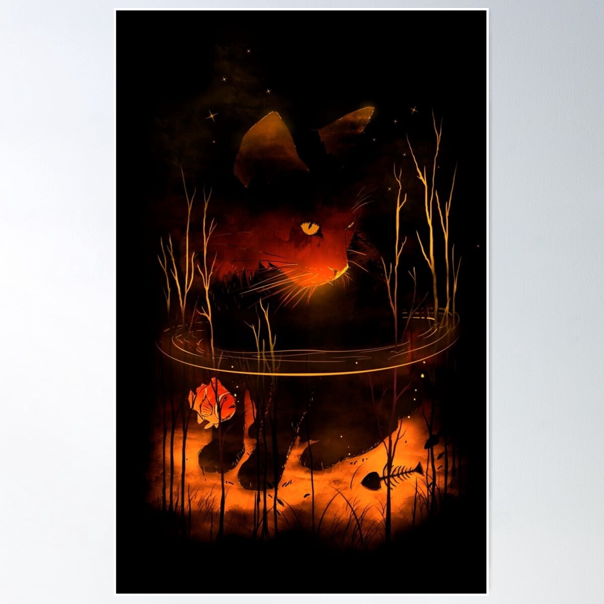 Catfish Poster Wall Art, Modern Wall Decor For Living Room Bedroom ...