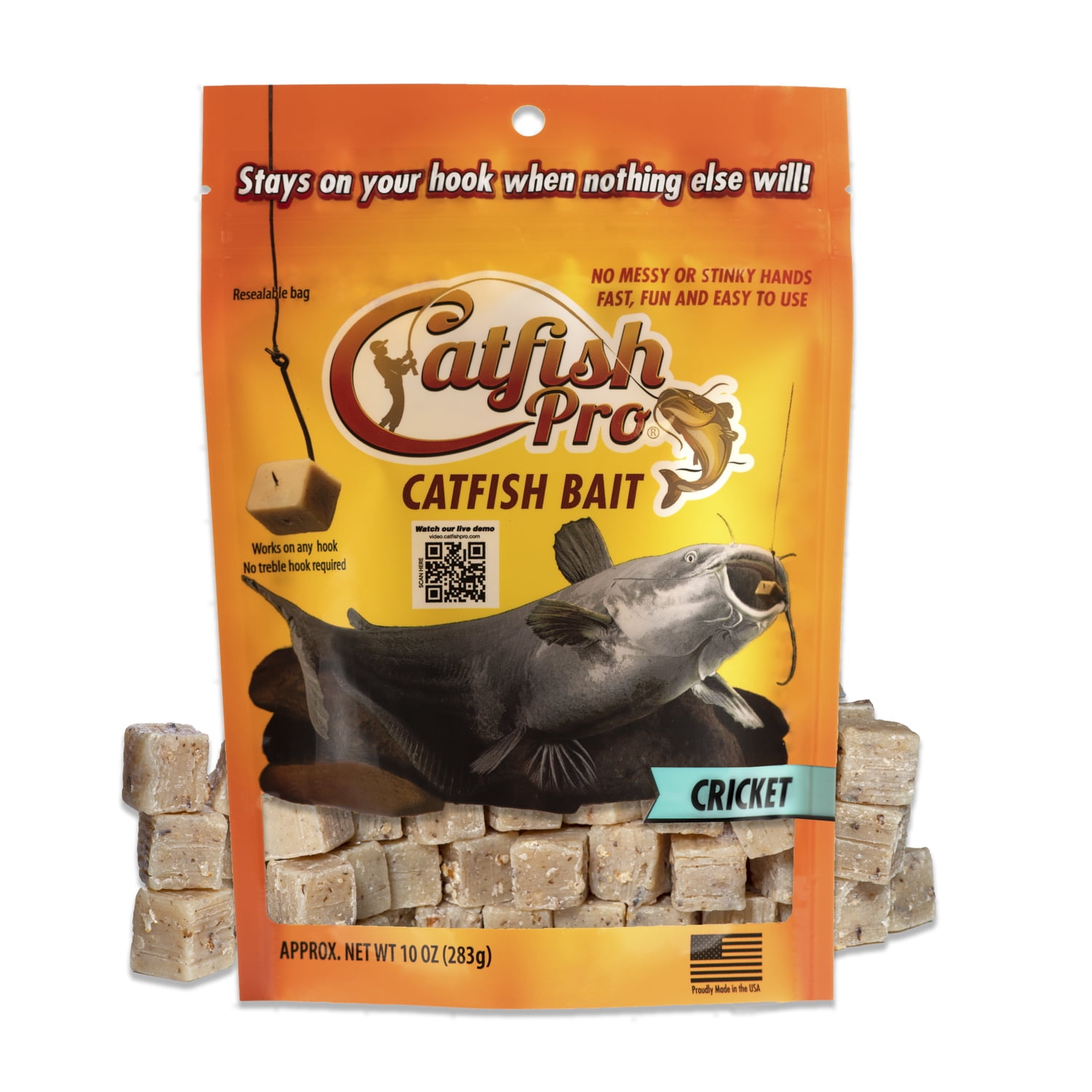 Catfish Pro Cricket Catfish Bait Fishing with Rod Reel Trotline Yoyos ...