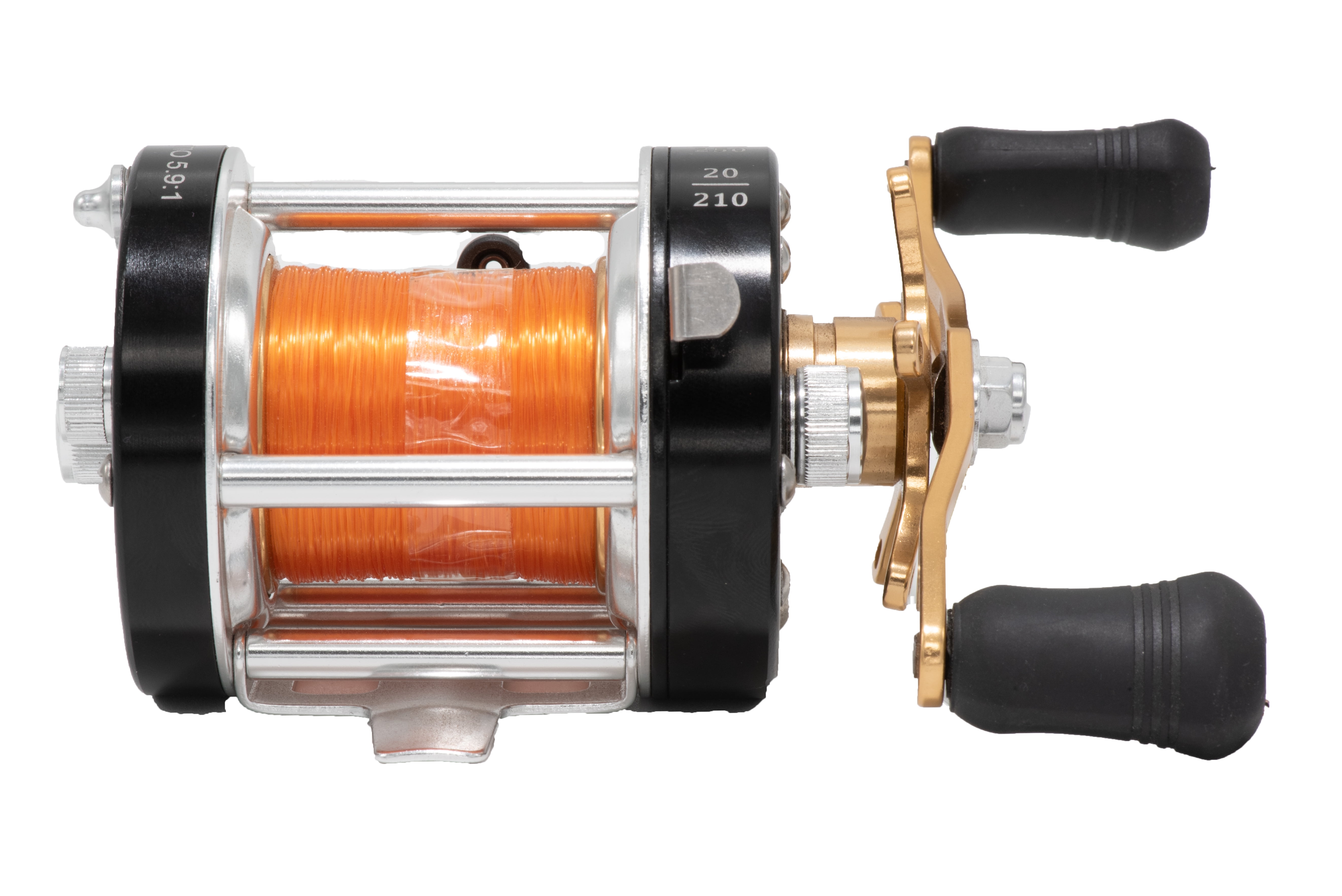 Catfish Pro Fun 500 Baitcasting Fishing Reel with Bait Line - Walmart.com