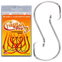 Catfish Pro Tournament Series Double Offset Circle Carbon Steel Fishing ...