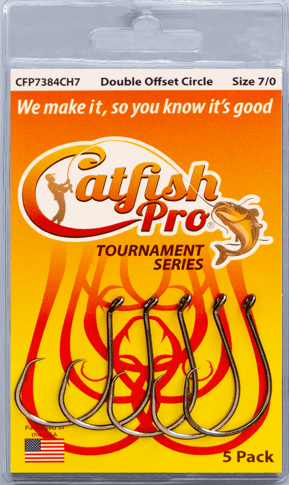 Catfish Pro Tournament Series Double Offset Circle Carbon Steel Fishing ...