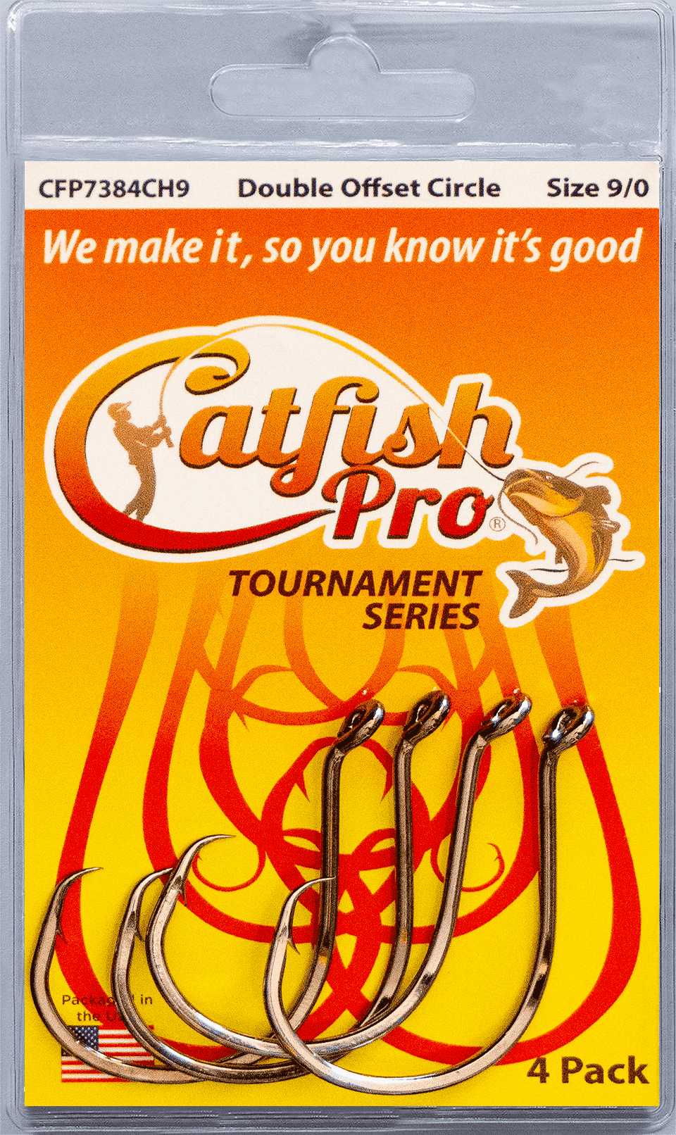 Catfish Pro Tournament Series Double Offset Circle Carbon Steel Fishing ...