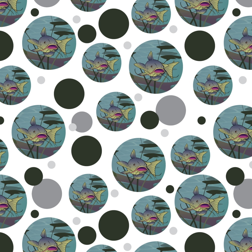 Catfish Swimming in Water Premium Gift Wrap Wrapping Paper Roll ...