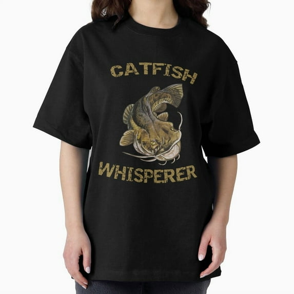 Catfish Whisperer Flathead Catfish Outdoors Sport Angler Design T-Shirt ...