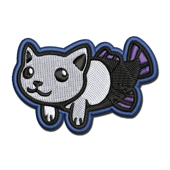 Catfish the Cat Fish Mermaid Applique Multi-Color Embroidered Iron-On ...