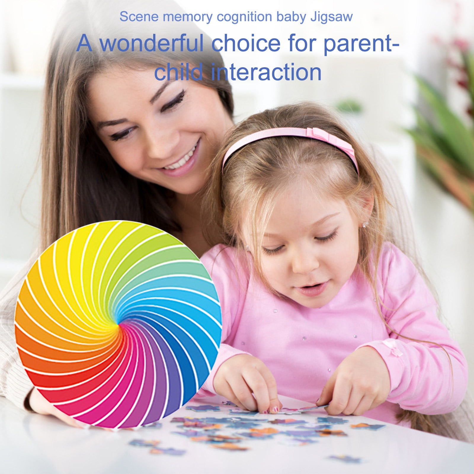 Catgeta Puzzles for Kids 500 Piece,Round Color Gradient Puzzle Hard ...