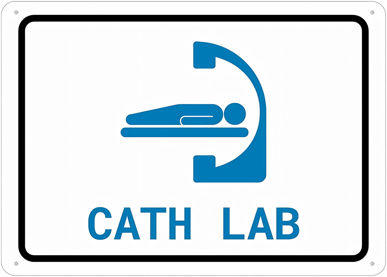 Cath Lab Sign 12 x 8 Inches - UV Printed Aluminum, Weatherproof ...