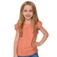 Cathalem 2-5T Toddler Girls Ruffle Sleeve T Shirt Puff Short Sleeve ...
