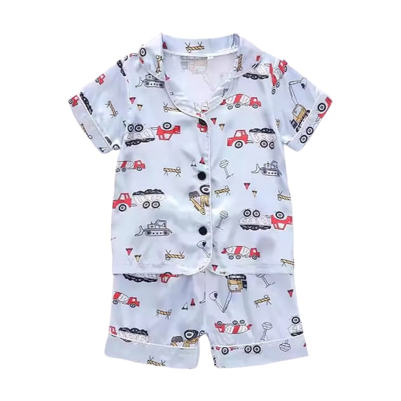 Cathalem 2 Sleepwear,Kids Short Sleeve Cotton Pajama Set Toddler Baby ...