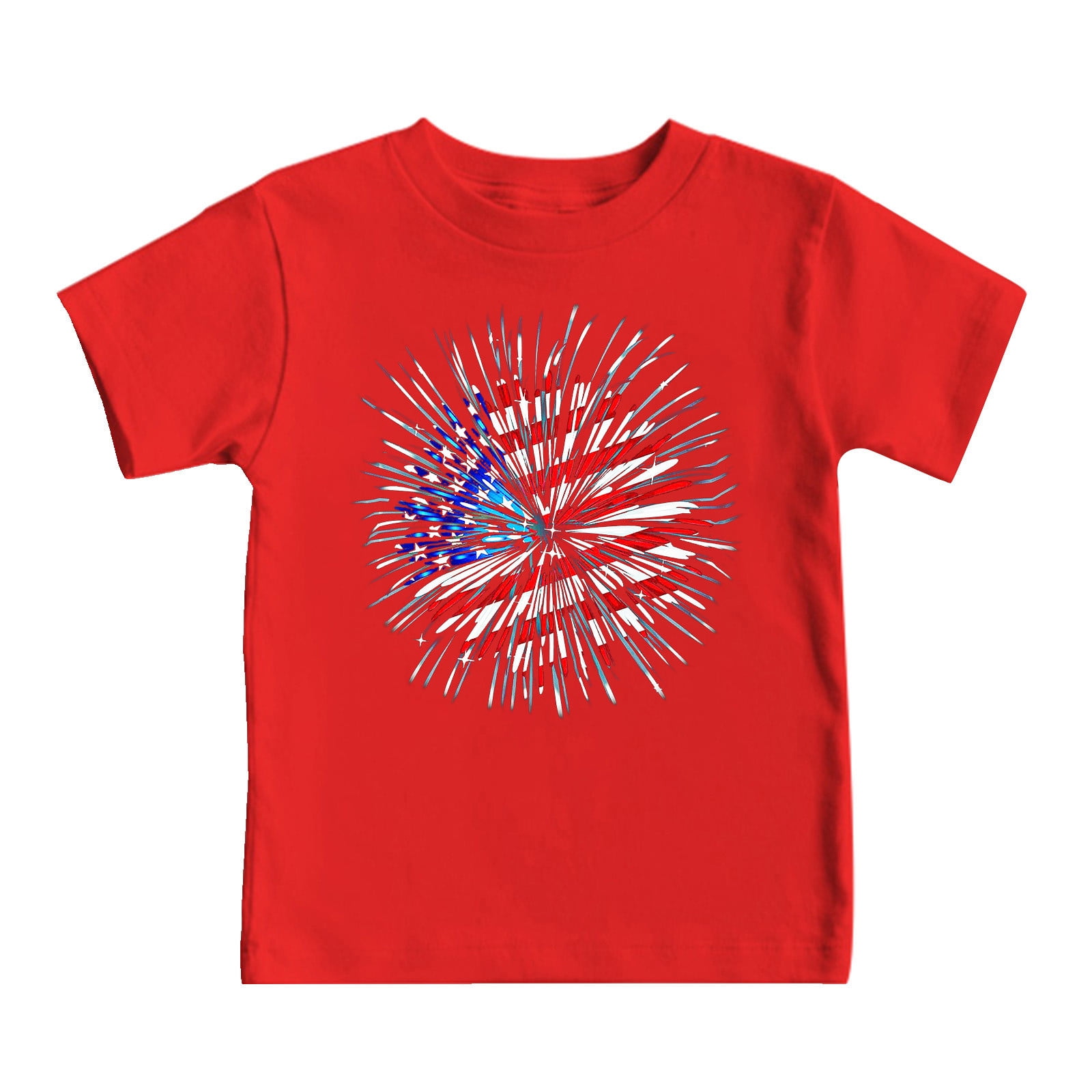 Cathalem American T Shirt Kids Stripes Fourth July Tee Shirts Casual ...