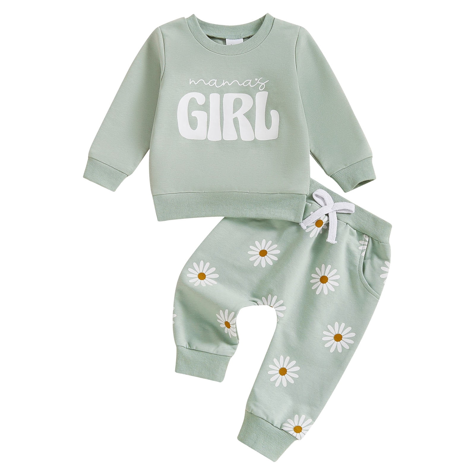 Cathalem Baby Girl Fall Winter Daddys Girl Letter Long Sleeve ...