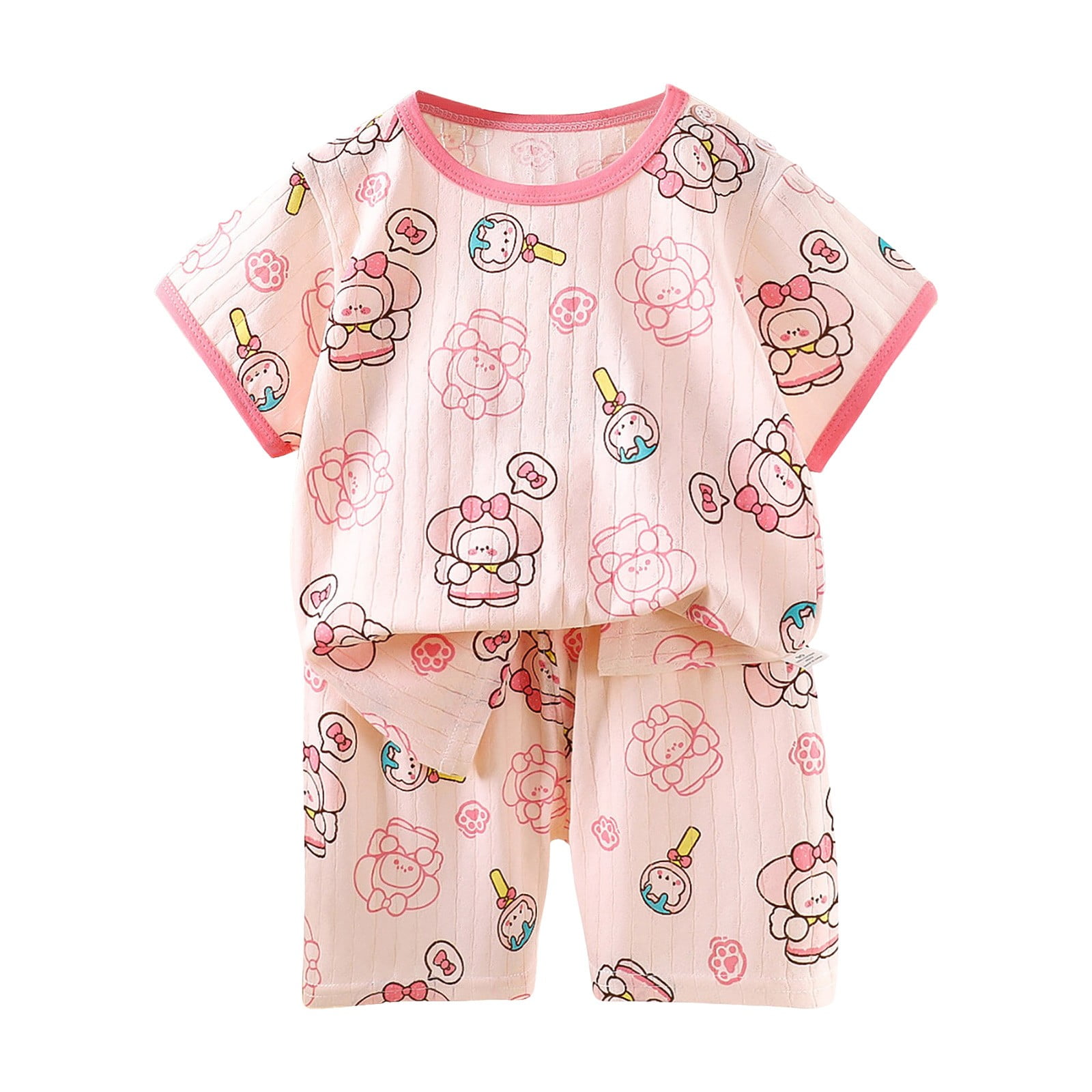 Cathalem Baby Pajamas Set, 2-Piece Short Sleeve Sleepwear, Soft ...