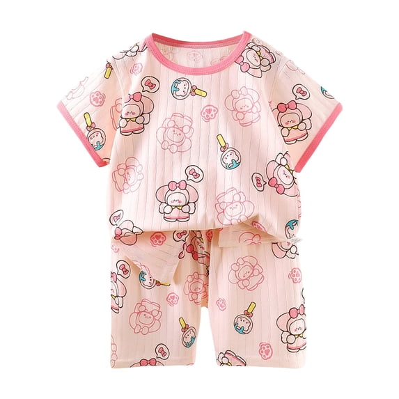 Cathalem Baby Pajamas Set, 2-Piece Short Sleeve Sleepwear, Soft ...