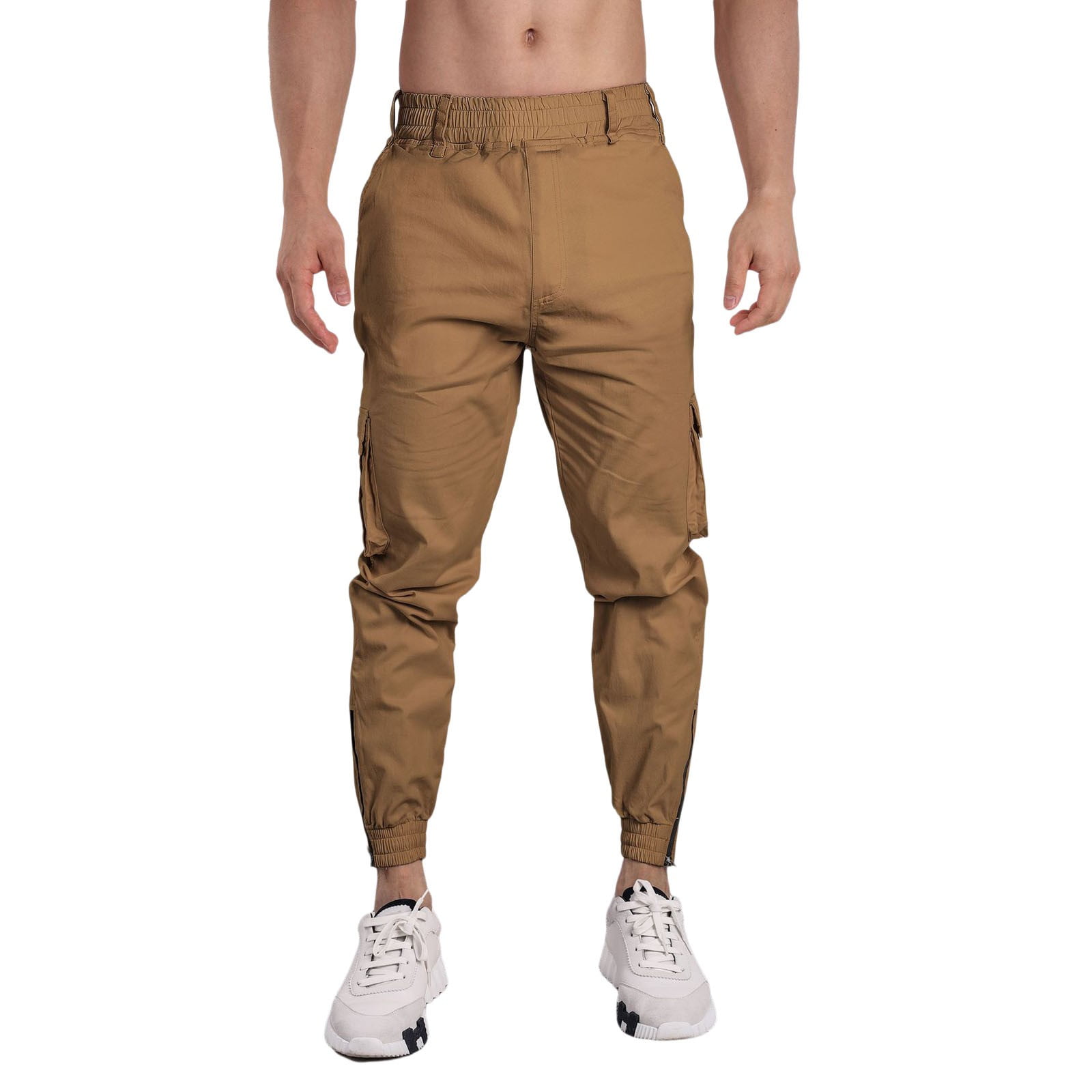Cathalem Baggy Relaxed Fit Cargo Pants for Men Men's Lightweight Cargo ...