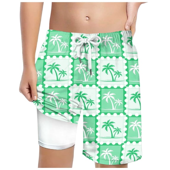 Cathalem Boys Swim Trunks Compression Liner Swim Shorts Quick Dry ...