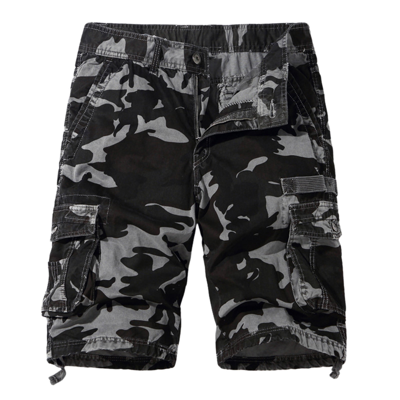 Cathalem Cargo Shorts for Men Work Men's Multi-Pockets Work Shorts ...