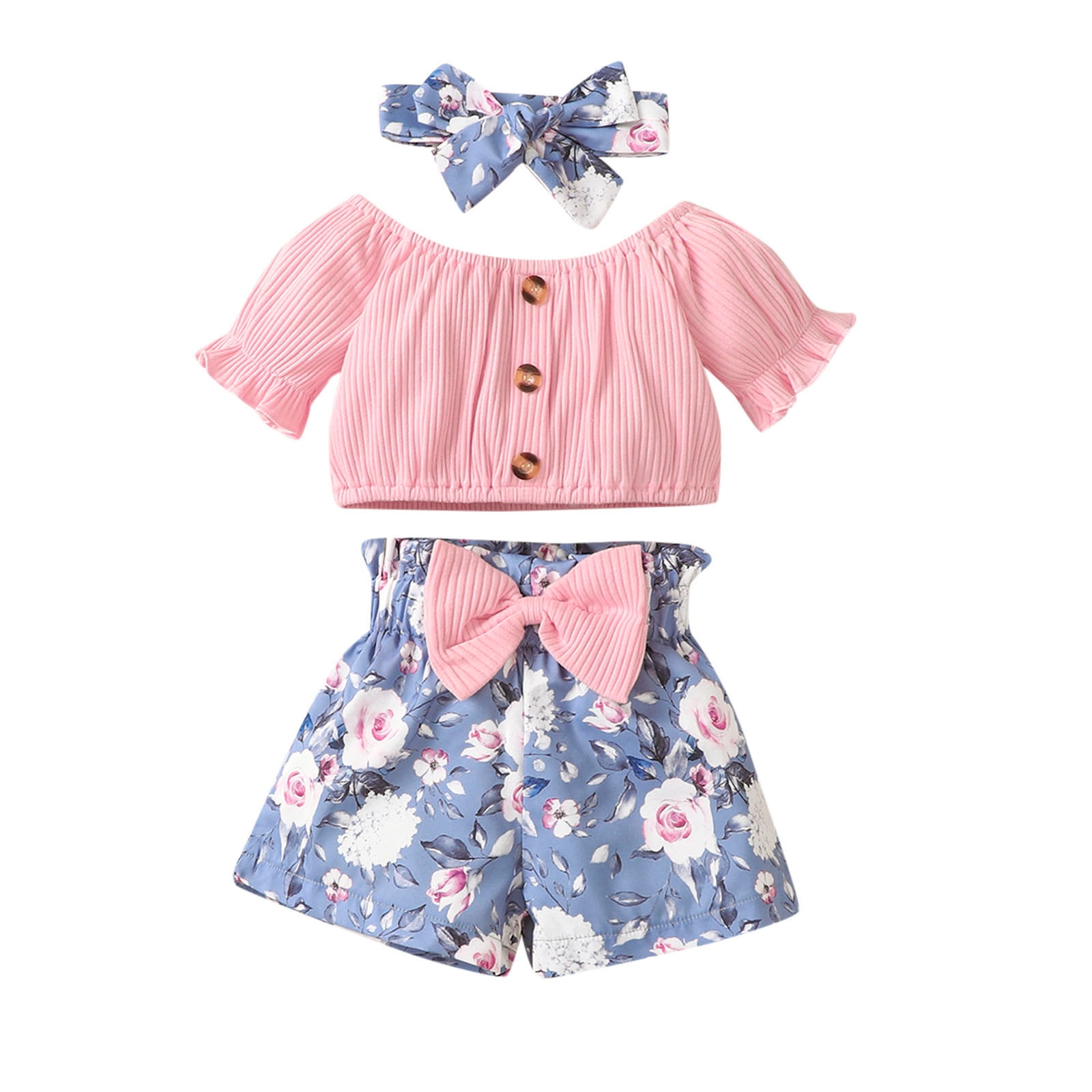 Cathalem Cute 2 Piece Outfits for Kids Girl's 2 Piece Outfits Tops Tank ...