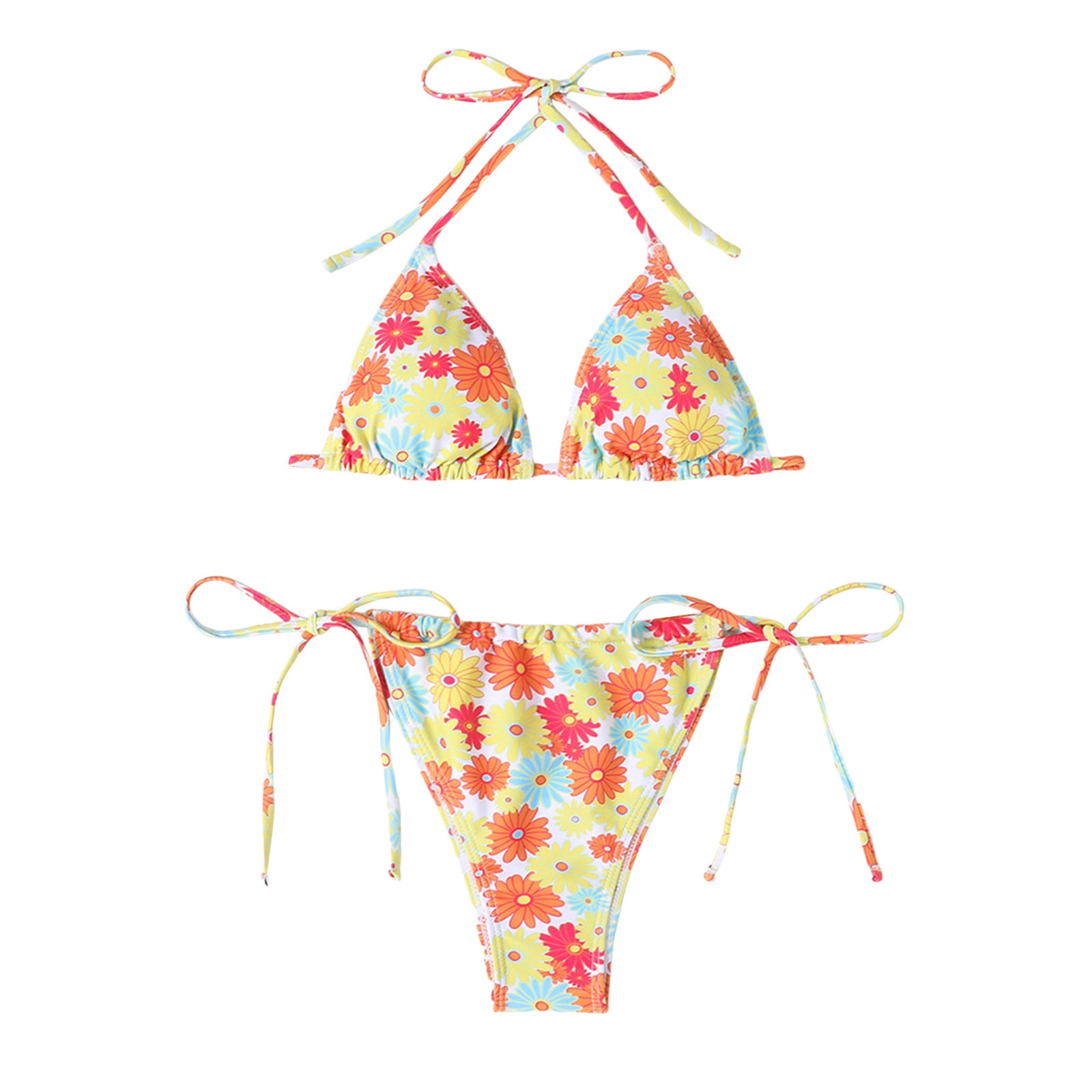 Cathalem Cute Bathing Suits Women's Print Bikini Bathing Suit 2 Piece ...
