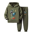 Cathalem Gaming Hoodie Sweatpants Set Gaming Controller Print Design ...