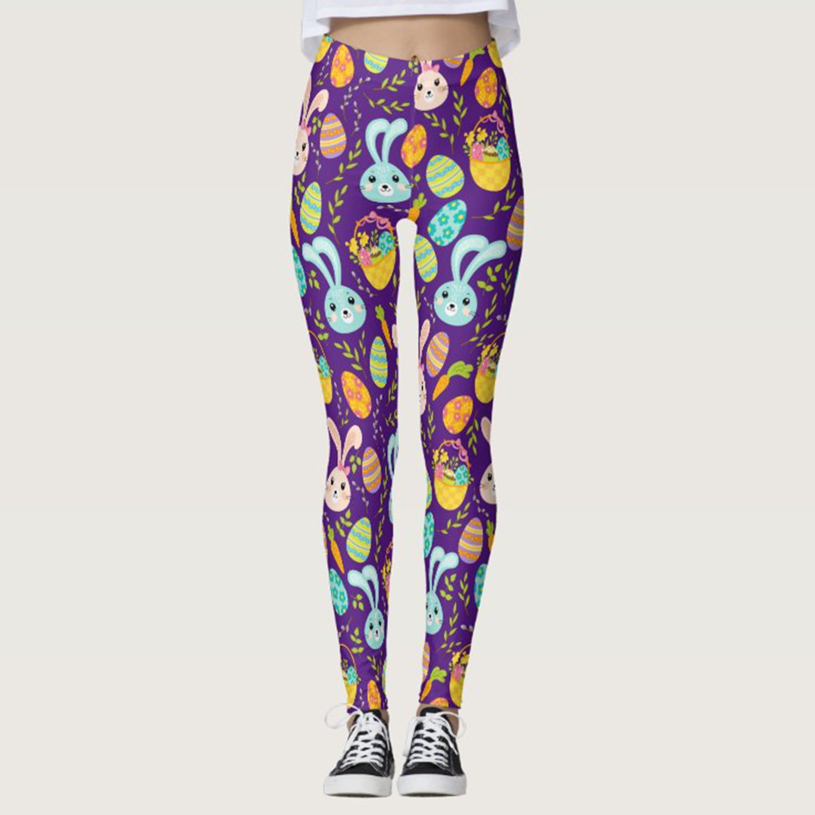 Cathalem Girls Olive Leggings Easter Day For Women Print High Waist ...