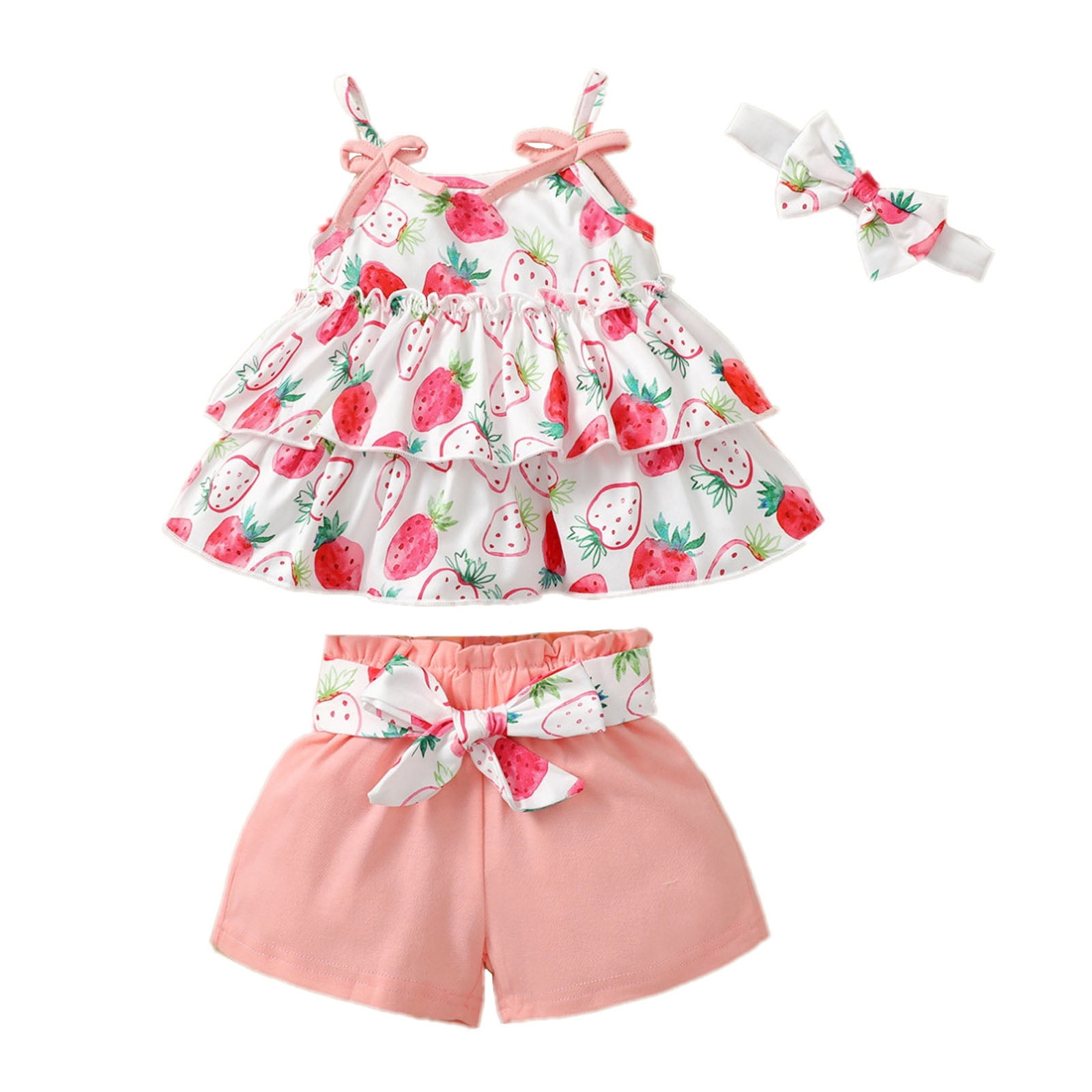 Cathalem Girls Summer Top and Skirt Set Little Girls Outfits Cute ...