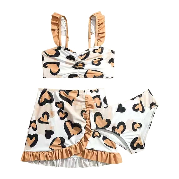 Cathalem Girls Swimsuit Bathing Suits Summer Bikini Spaghetti Strap ...
