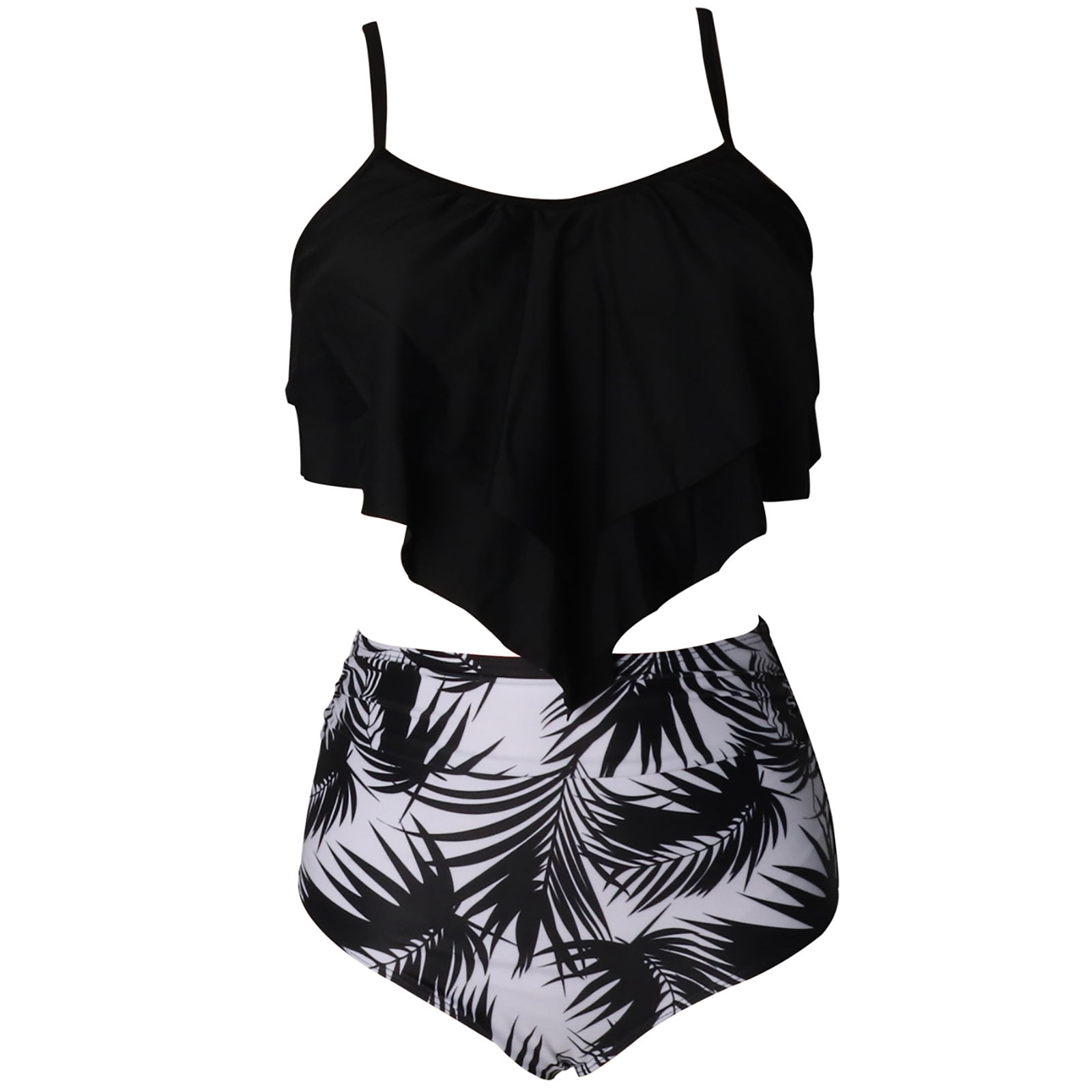 Cathalem Girls Two Piece Bikini Girls Swimsuit 2-Piece Tankini Set ...
