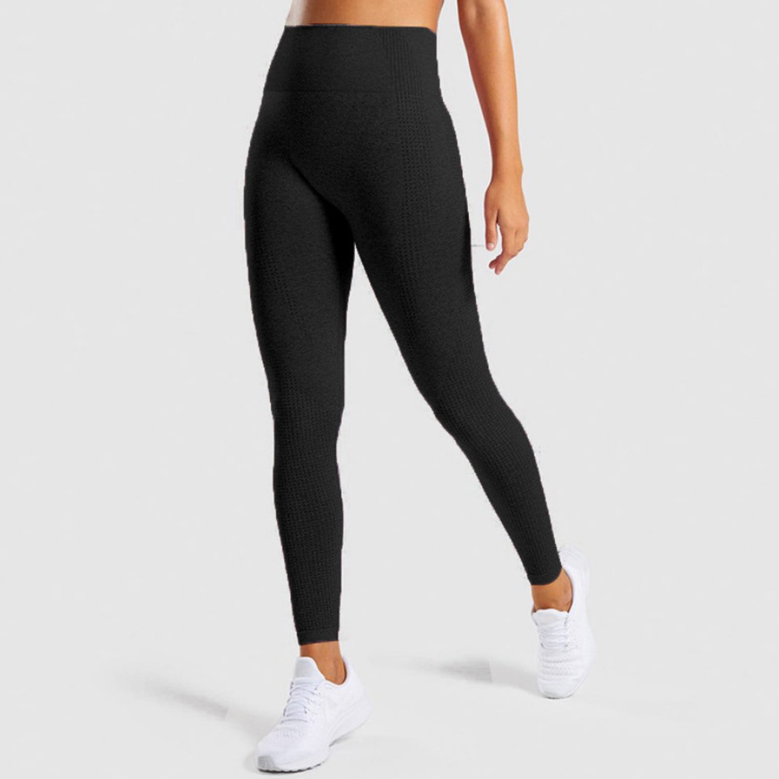 Cathalem Girls Yoga Pants With Pockets 1416 High Speed Waist Fitness Yoga Seamless Yoga Pants