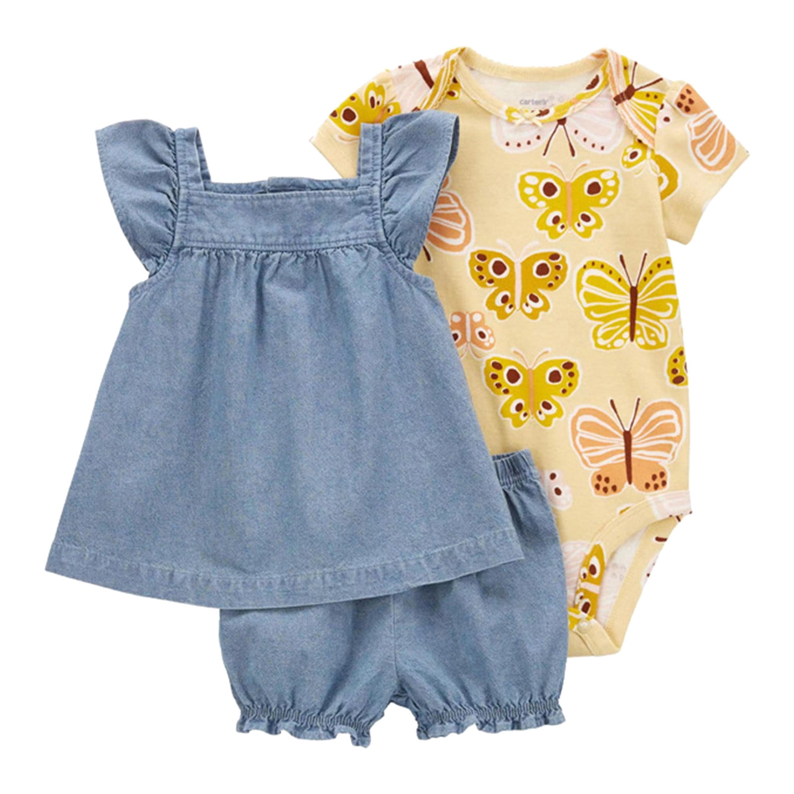 Cathalem Kids Cute Top and Shorts Set Girl's Shorts Sets 2 Piece Outfit ...