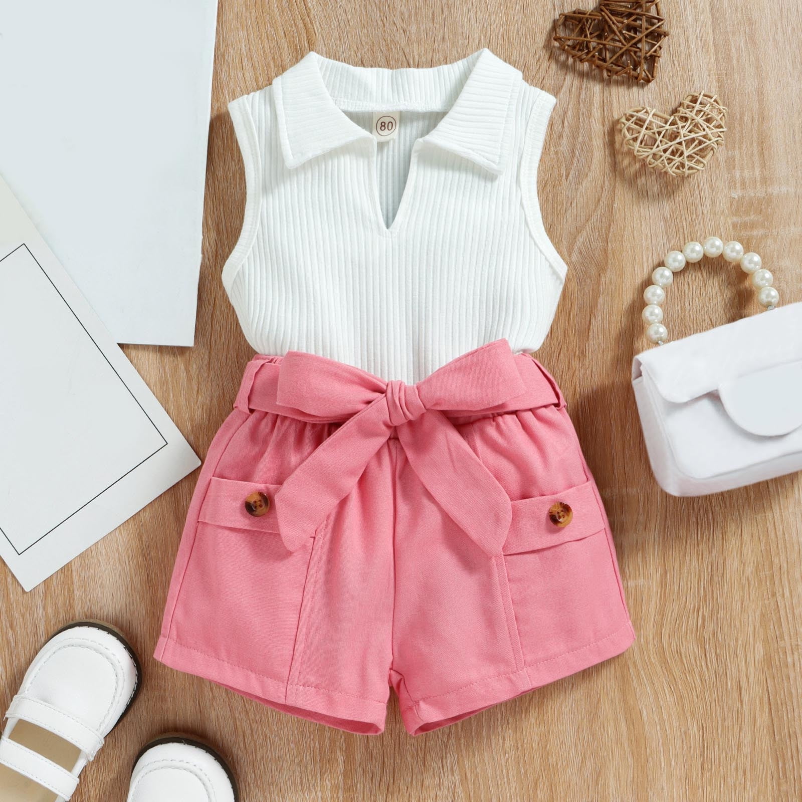 Cathalem Little Girl Clothes 4t-5t Summer Toddler Girls Sleeveless ...