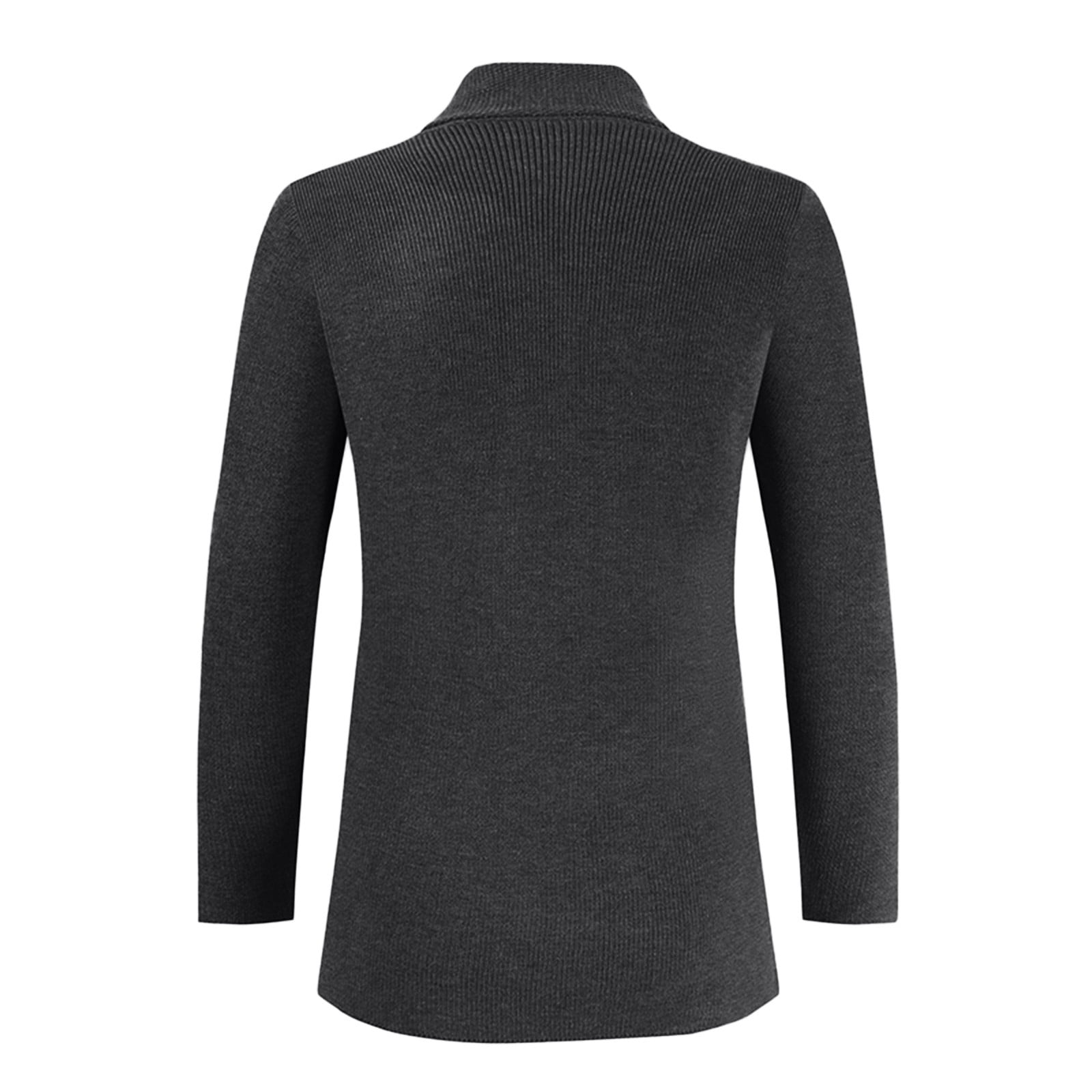 Cathalem Mens Slim Fit V Neck Sweater,Long Hooded Cardigan Ruffle Shawl ...