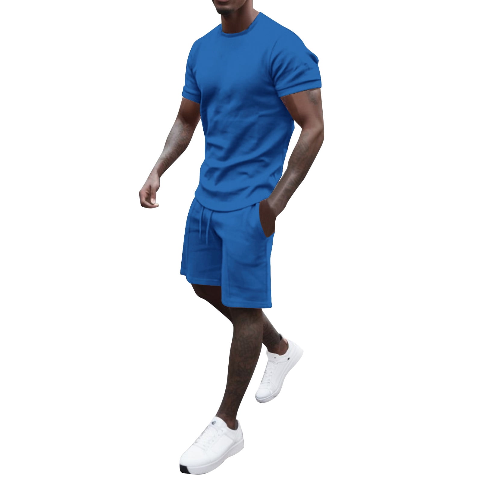 Cathalem Mens Summer Short Sets 2 Piece Outfits Mens Shorts Set | Short ...