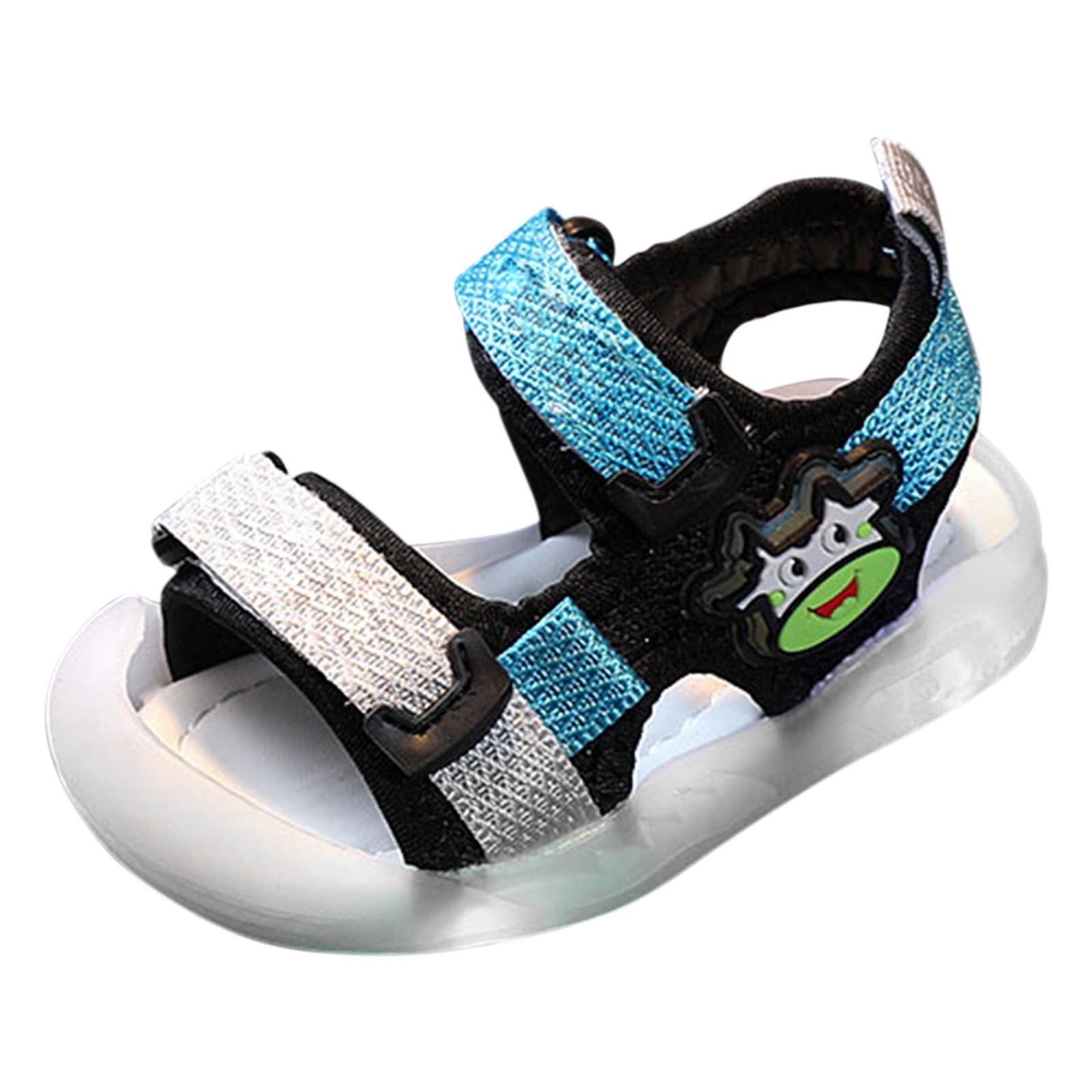 Cathalem Sandal Girls Female Toddler Girl Leather Sandals Lights Baby ...