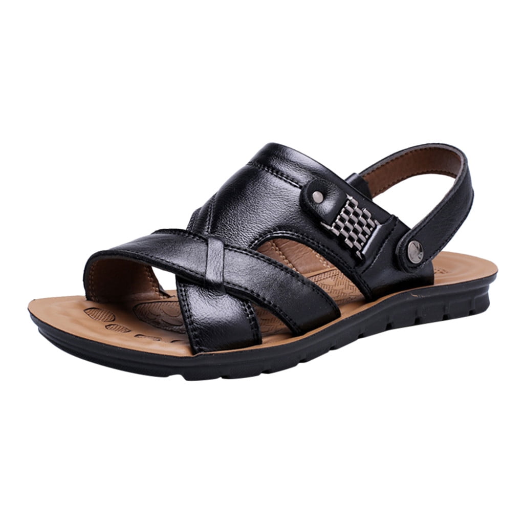 Cathalem Sandal Men Adult Male Mens Sandals with Memory Foam Beach ...
