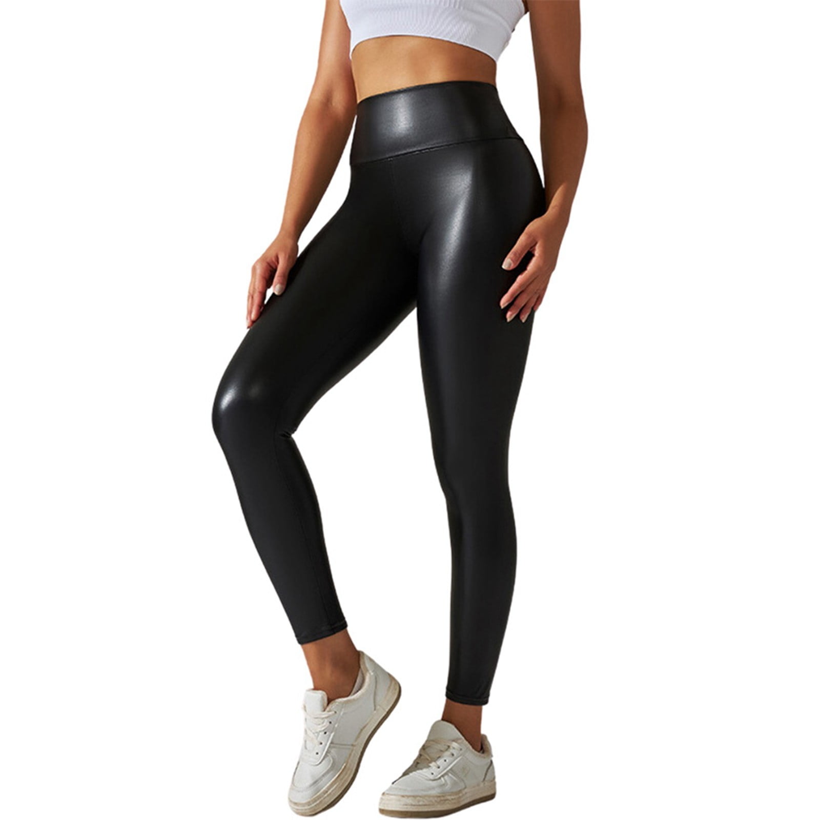 Cathalem Shiny Leggings for Women Plus Size Plus Size Leggings for ...