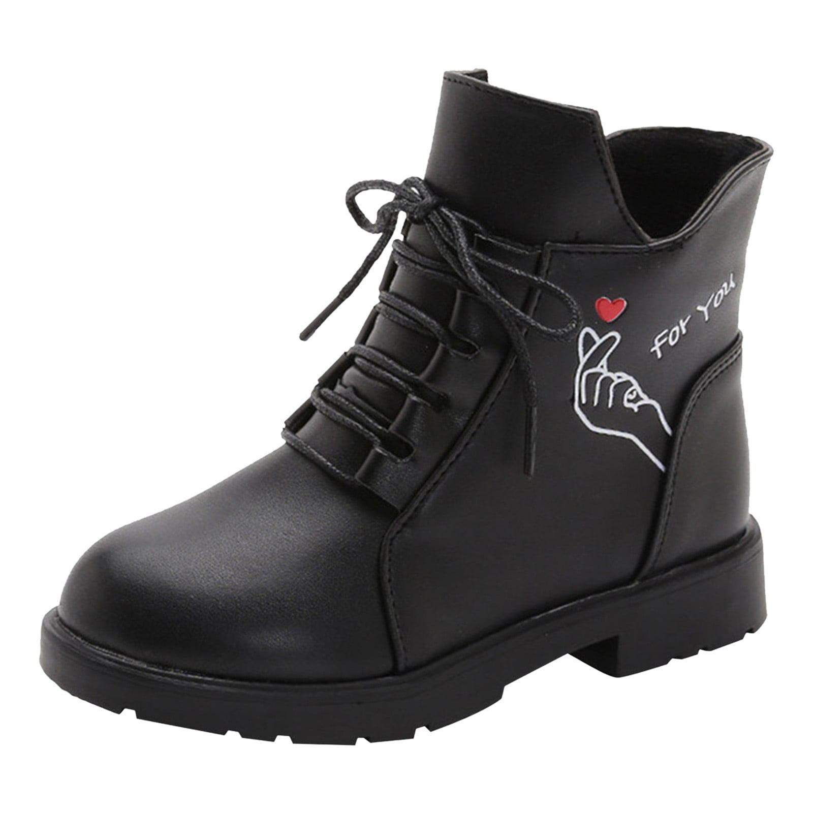 Cathalem Shoes Girls Big Kid Female Kids Rubber Boots and Winter Big ...