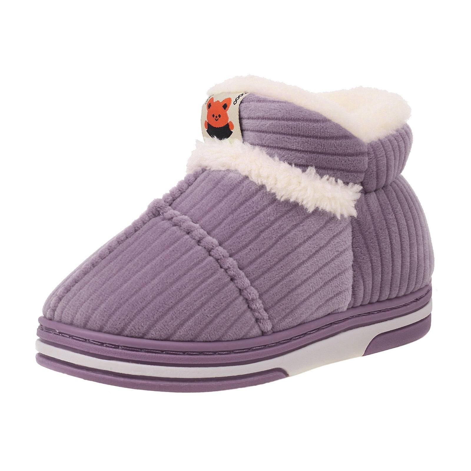 Cathalem Shoes Girls Little Kid Female Boot 10 Shoes Winter Thick Furry ...
