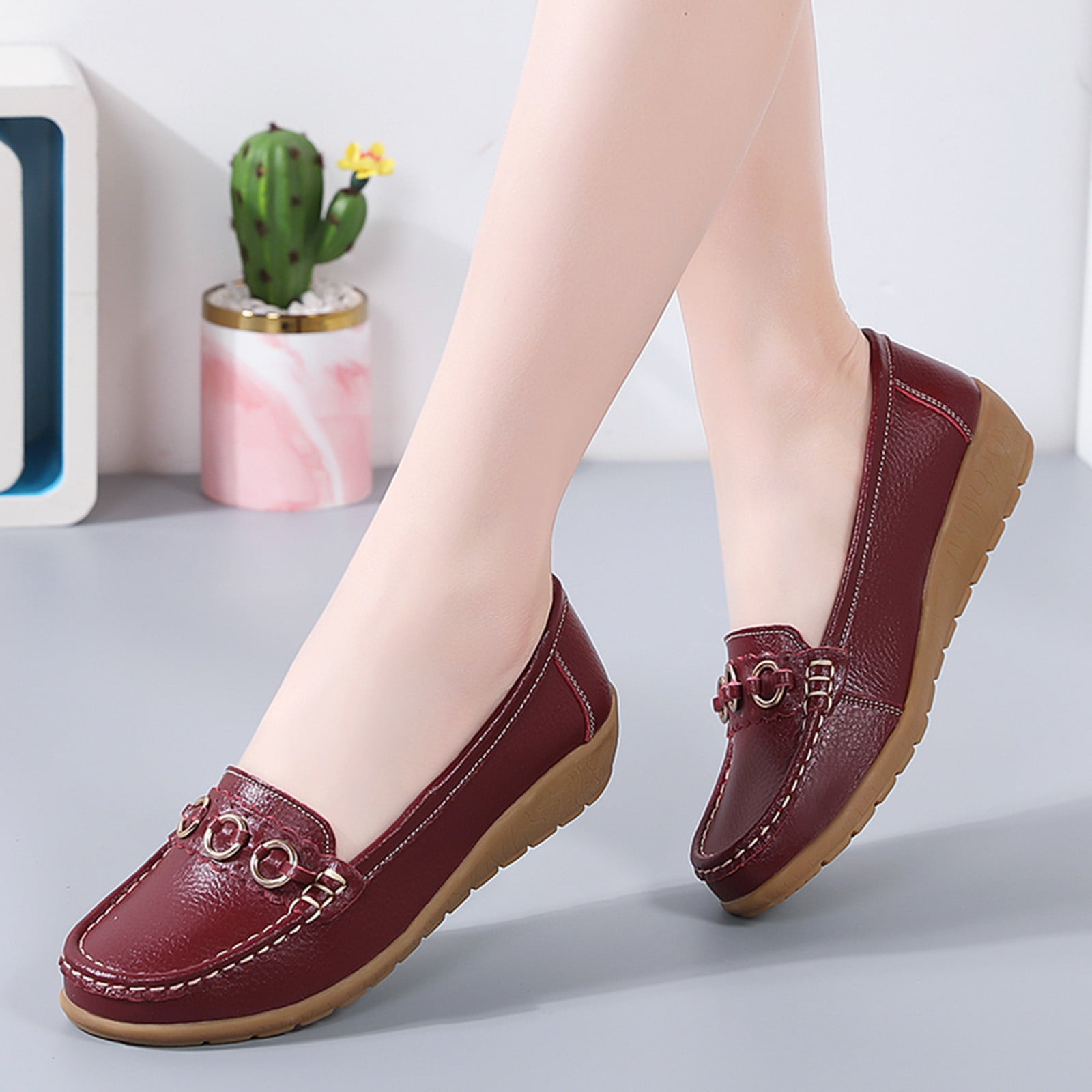 Cathalem Shoes Insoles Women Flat Feet Womens Comfort Walking Flat ...