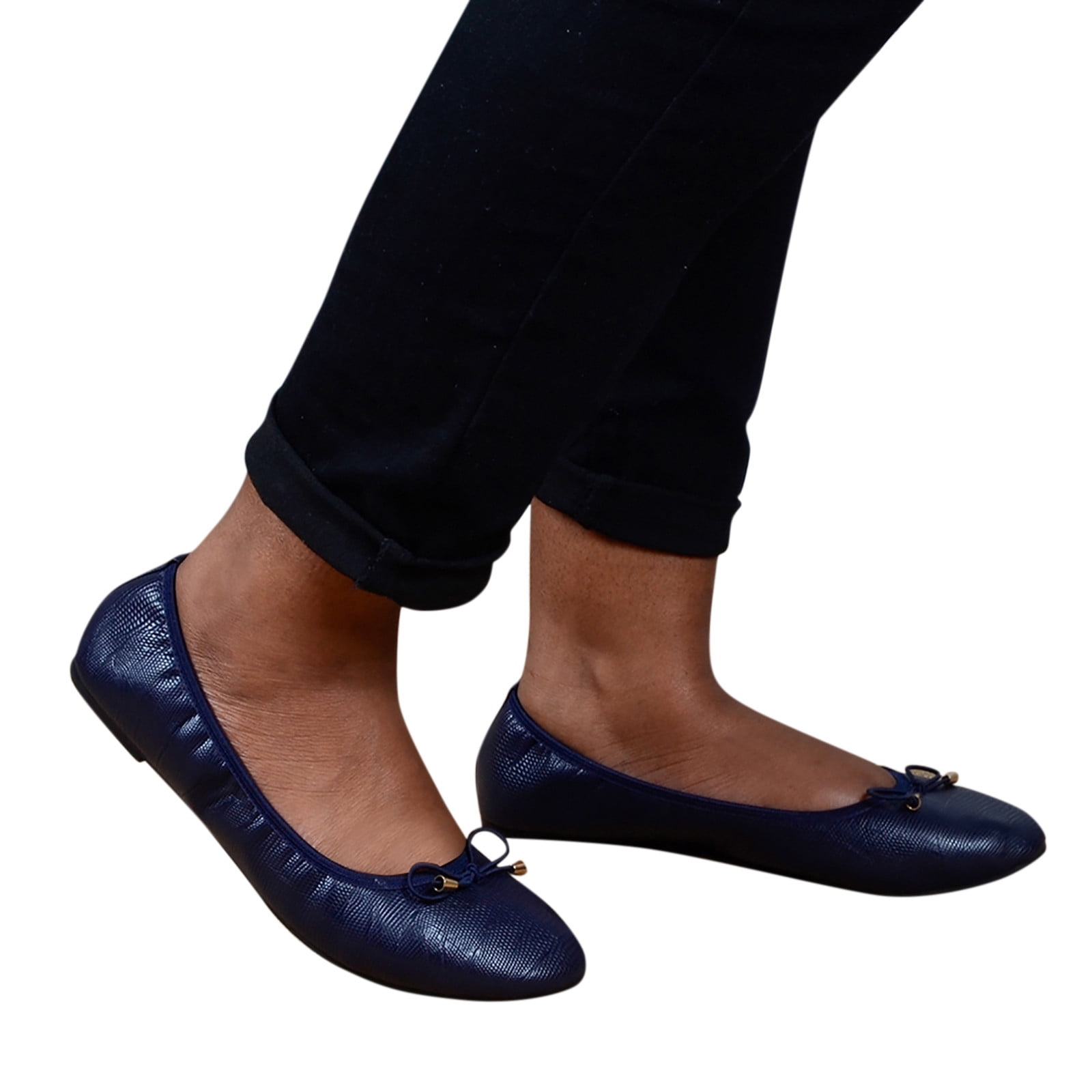Cathalem Shoes Ladies Flat Pointed Women's Causal Work Shoes Singles ...