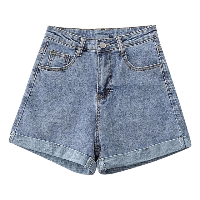 Cathalem Short Denim Pants for Women Women's Stretchy Casual Short ...