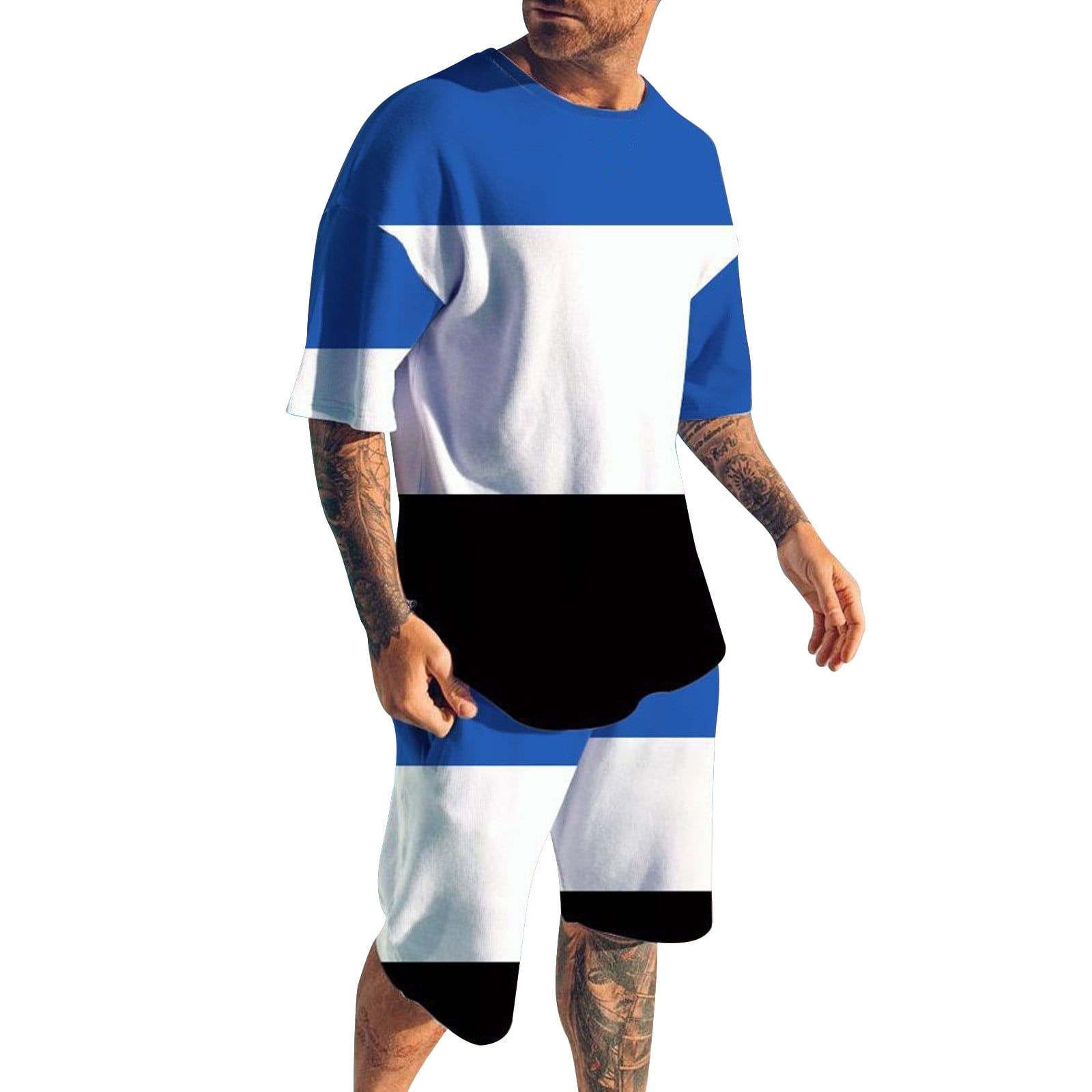 Cathalem Short Sets for Men Mens Short Sets 2 Piece Outfits Fashion ...