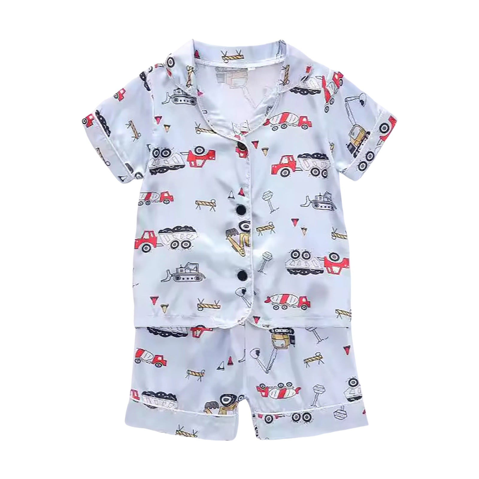 Cathalem Short Sleeve Cotton 𝐏a𝐣ama Set Toddler Baby Boys 𝐏a𝐣amas ...