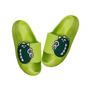 Rainbow Daze Boy's Slide Sandal, Shark Molded Slides With Elastic Back ...