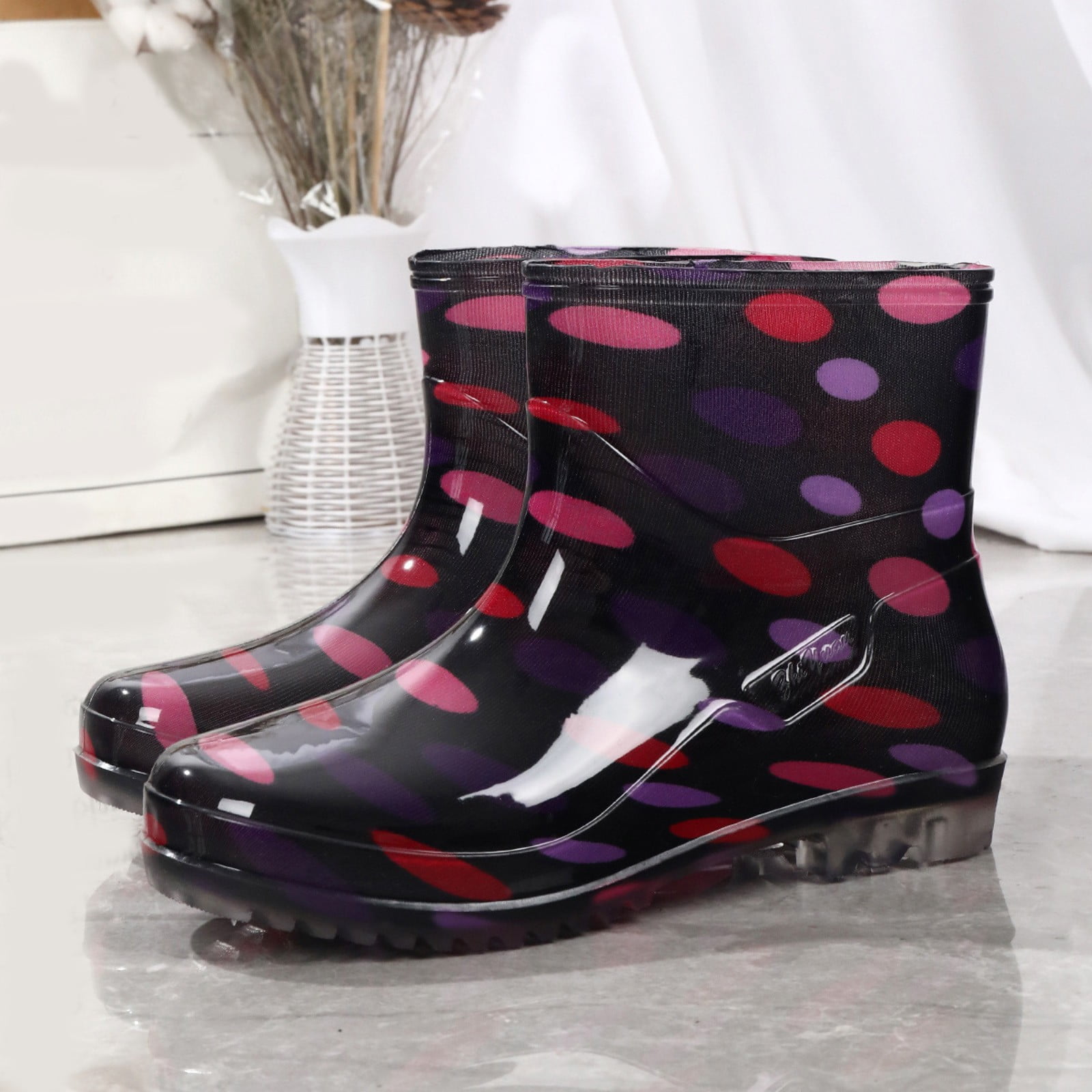 Cathalem Speedy Boots for Women Top Rubber Baby Boots Water Women Rain ...