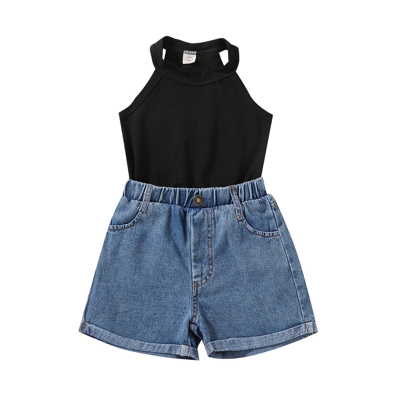 Cathalem Summer Clothes Set for Children Girl's Summer 2 Piece Outfits ...