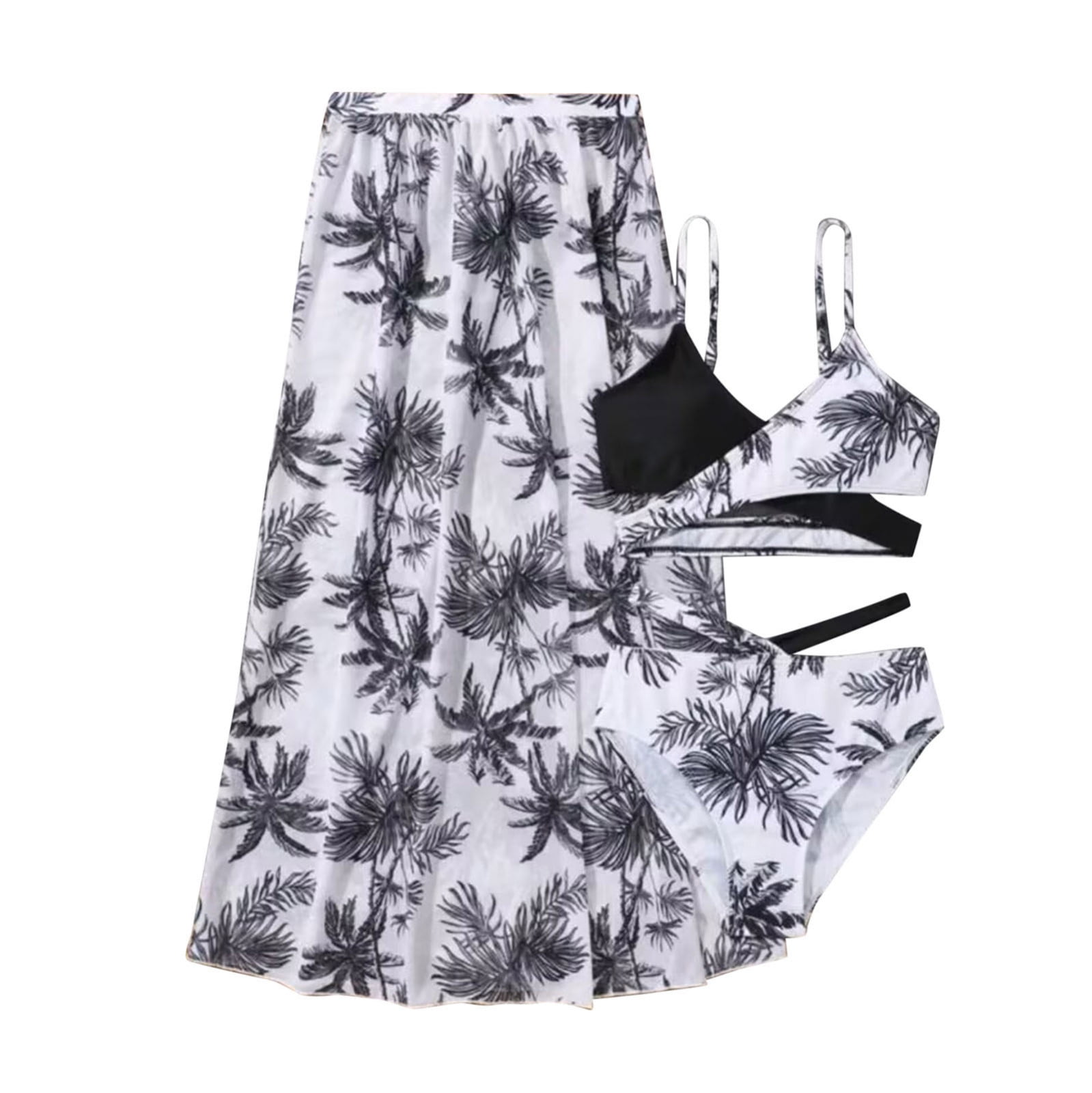Cathalem Teen Girls Three Piece Tankini Girl's Cute Three Piece ...