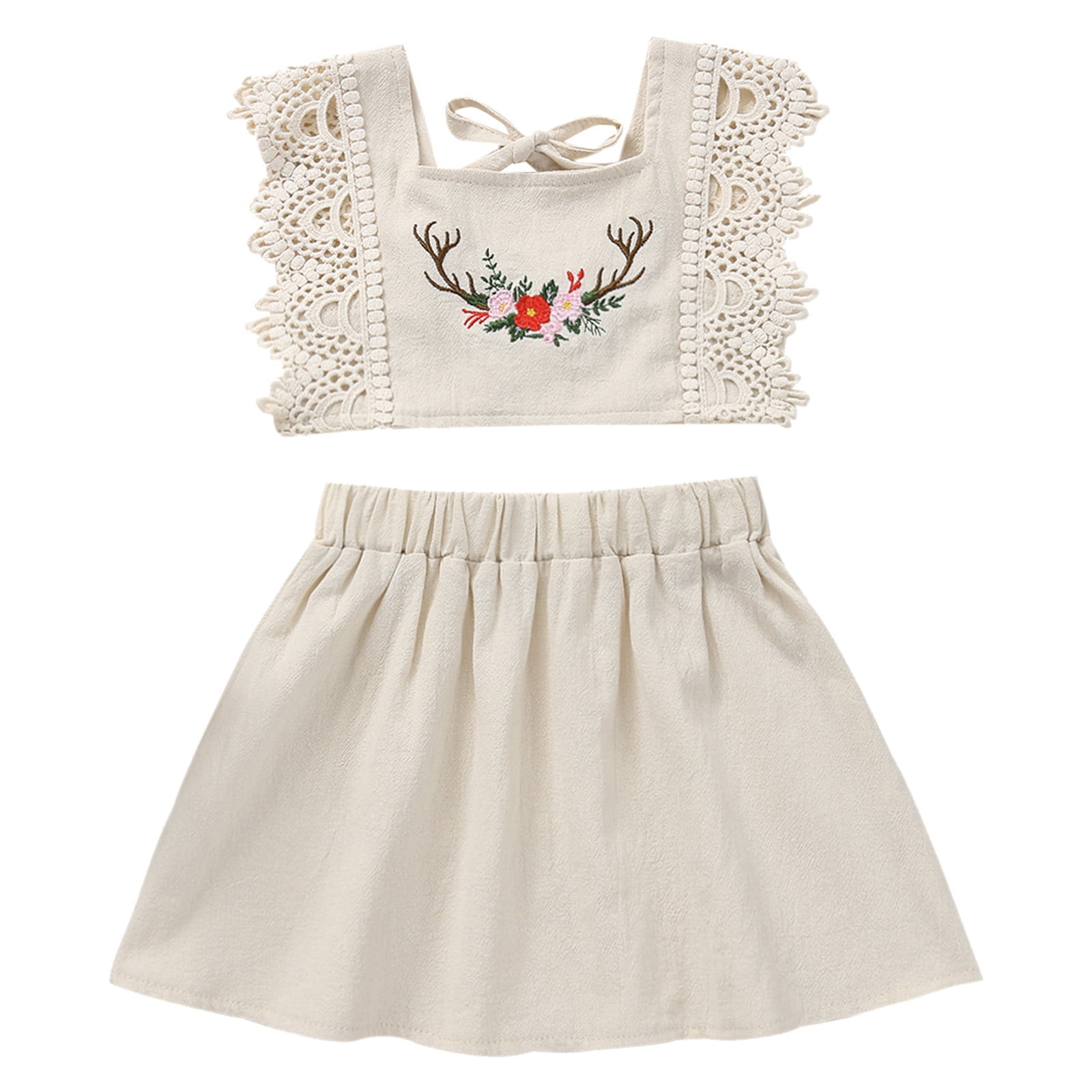 Cathalem Toddler Girls Summer 2 Piece Outfits Little Girls Summer 2 ...