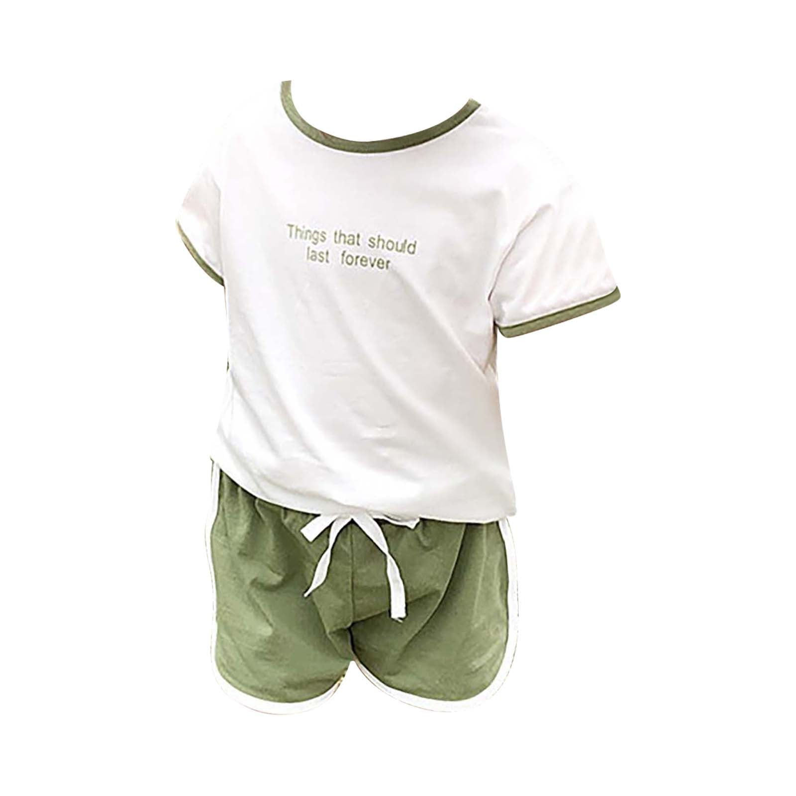 Cathalem Tween Girls Casual Top and Shorts Set Little Girls Short ...
